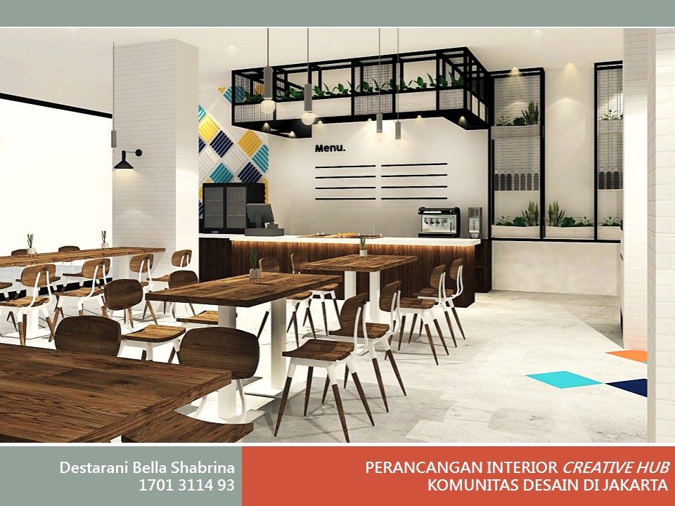 PERANCANGAN INTERIOR CREATIVE HUB KOMUNITAS DESAIN DI JAKARTA – Interior