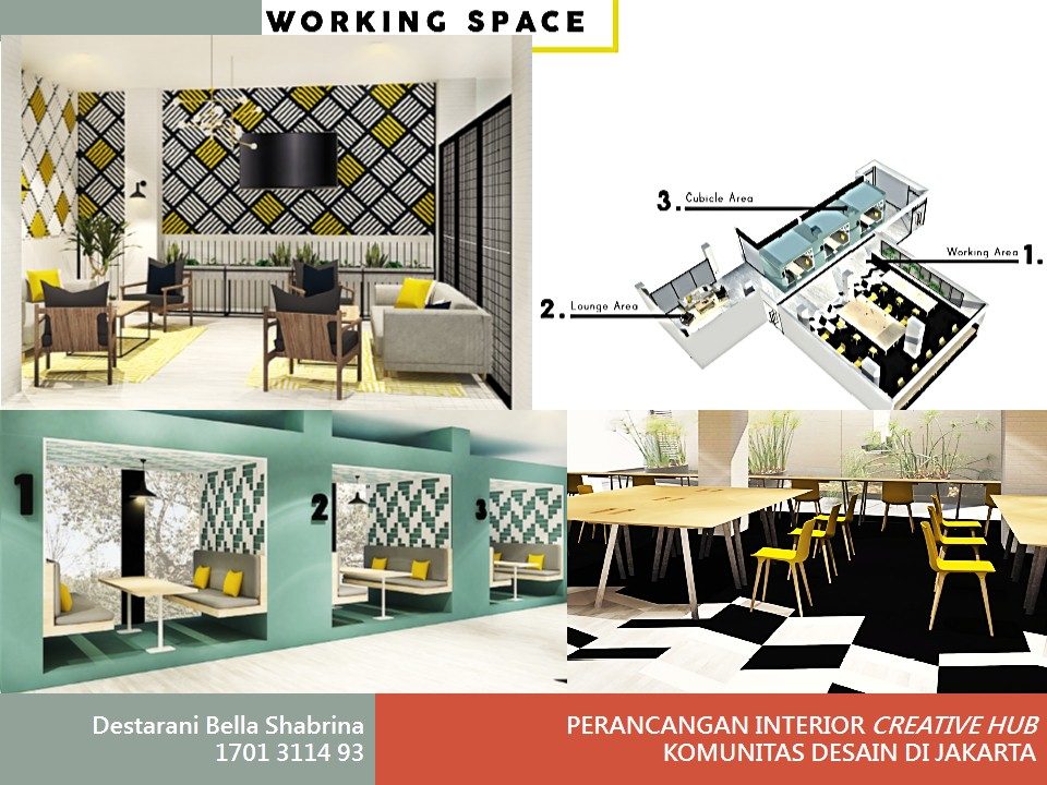 PERANCANGAN INTERIOR CREATIVE HUB KOMUNITAS DESAIN DI JAKARTA – Interior